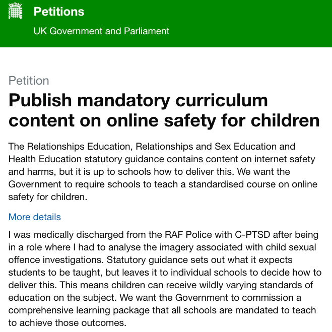 Please sign the petition! "Publish mandatory curriculum content on ...