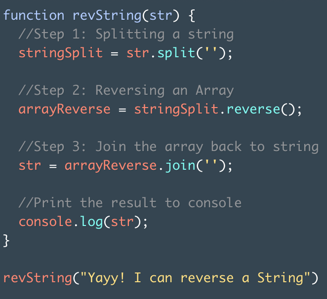 JavaScript : Reverse a String. Reverse the string provided. You may ...