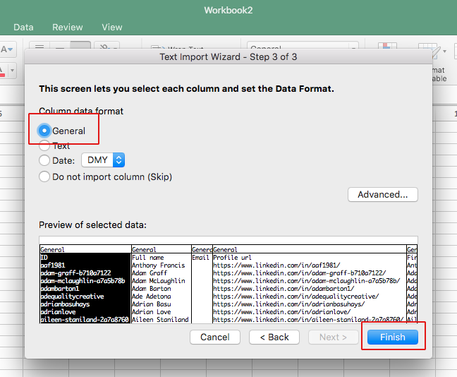 How to Import CSV files into MS Excel – Linked Helper