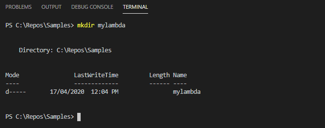 AWS lambda with .net core in visual studio code | by Praveen N H | Medium