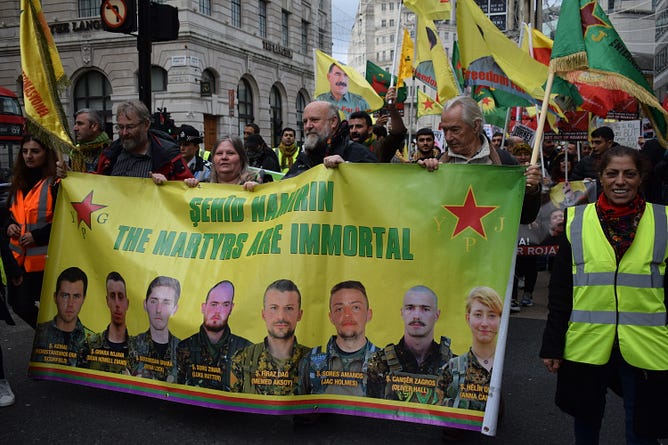 Photos: Kurdish activists march from BBC to Parliament — 2019 | by Matt ...