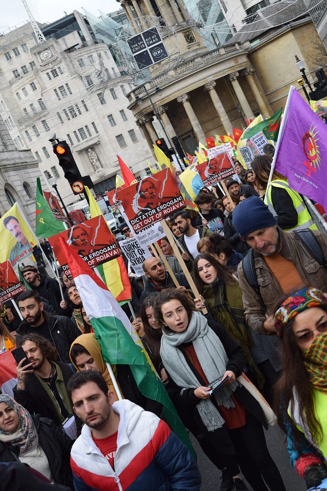 Photos: Kurdish activists march from BBC to Parliament — 2019 | by Matt ...