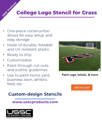 Custom-made College Logo Stencil for Grass at cheap prices | by Victor ...