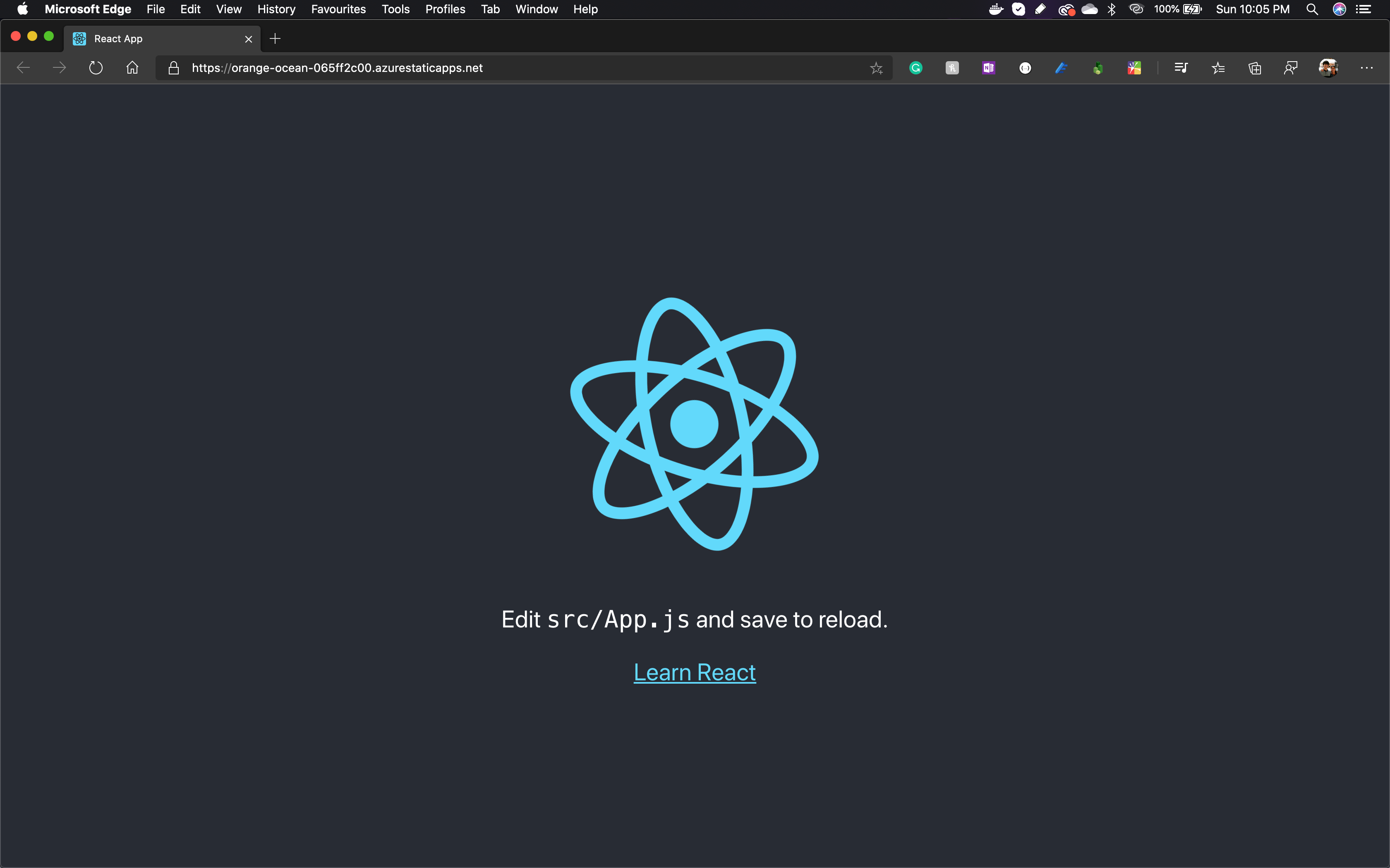 Hosting A Static React Application Using The New Azure