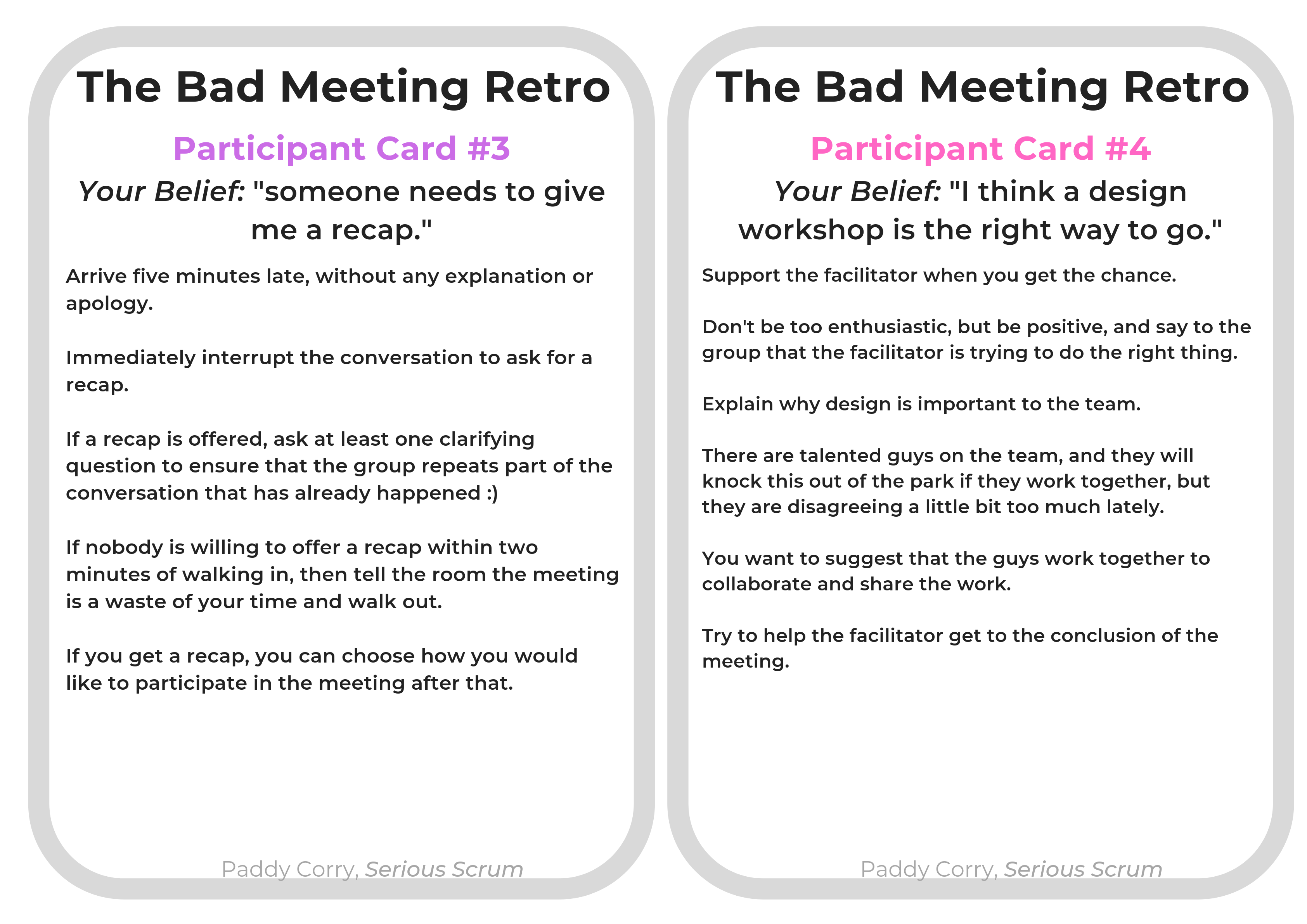The ‘Bad Meeting’ Retro. Gamifying a Bad Meeting to generate… | by ...