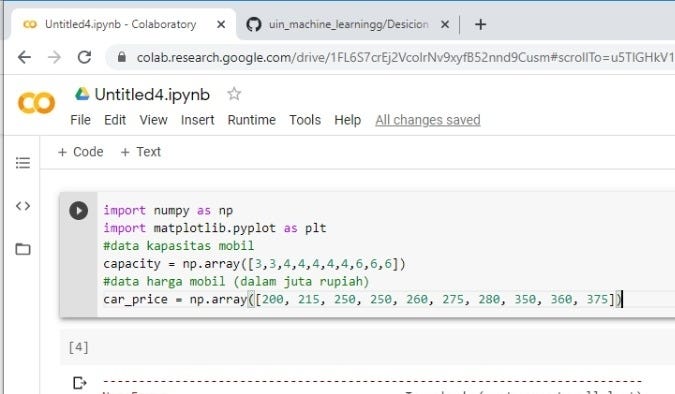 Membuat Model Linear Regression dengan Google Colabs (Supervised ...