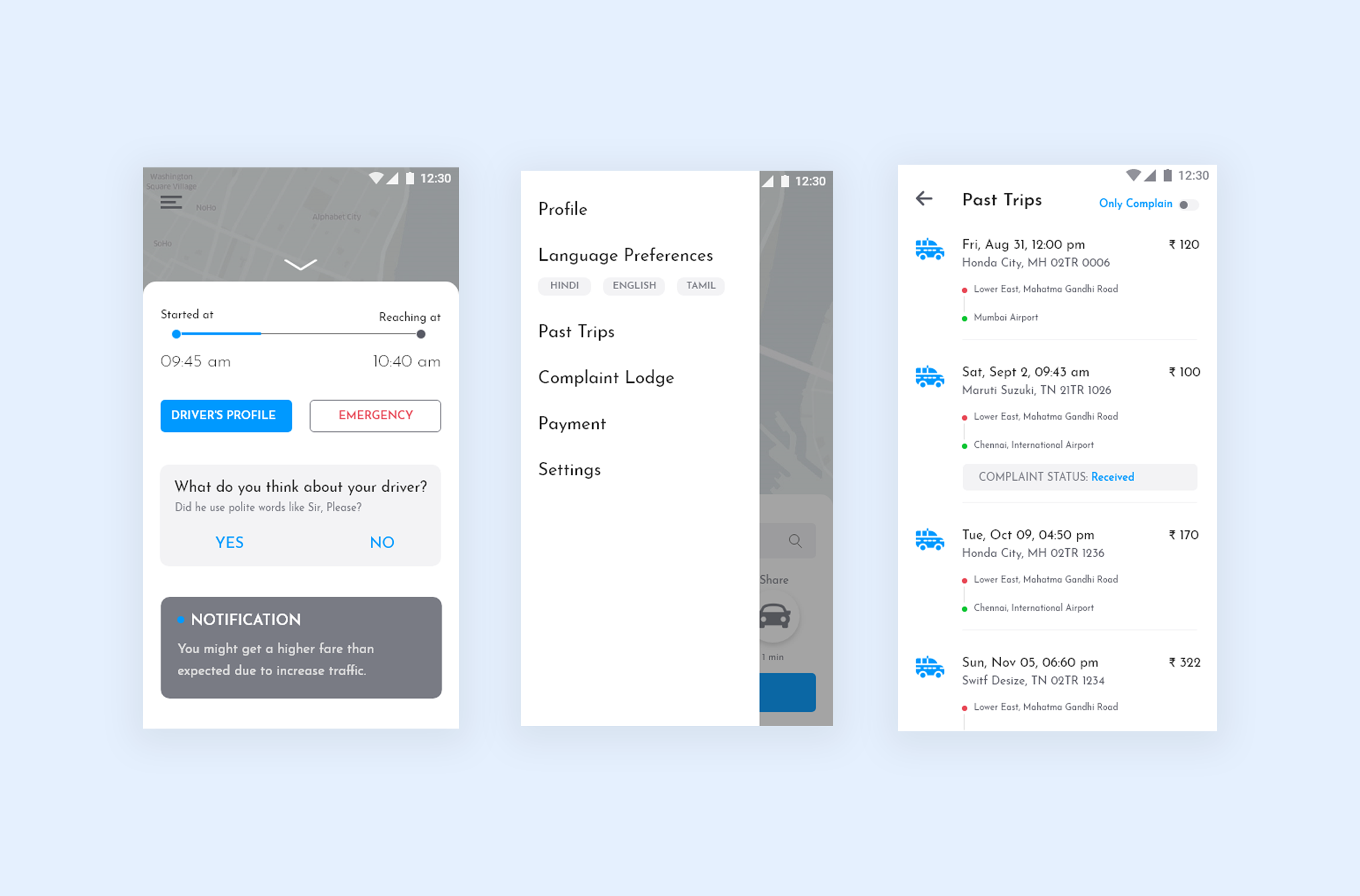 Cab Booking App — UX Case Study. For a better relation and ...