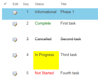 Conditional formatting of lists in SharePoint 2013 using client-side scripts | by Adam Kowol ...