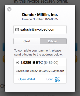 Accept Bitcoin on Invoiced. Here at Invoiced it is our mission to… | by ...