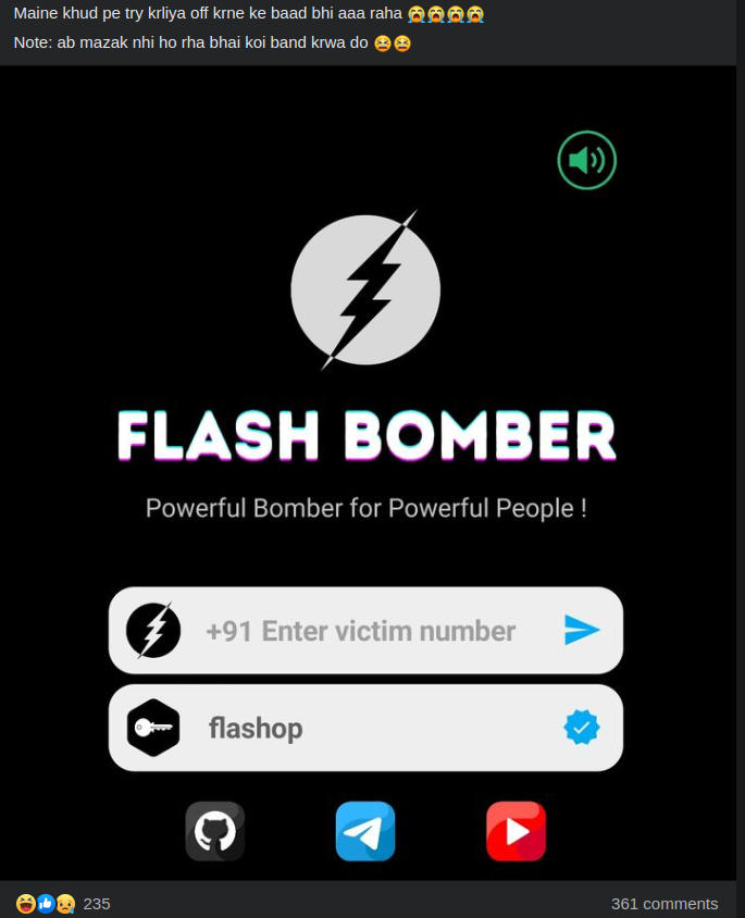 Behind the SMS Bombing Application | by Shashwat Kumar | InfoSec Write-ups