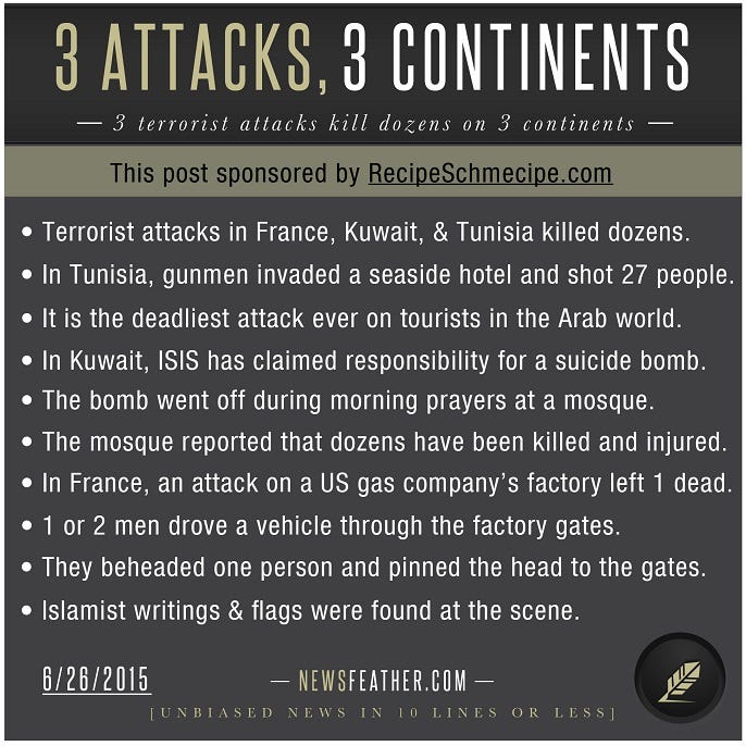 3 Terrorist Attacks on 3 Continents | by News Feather | Behind the ...