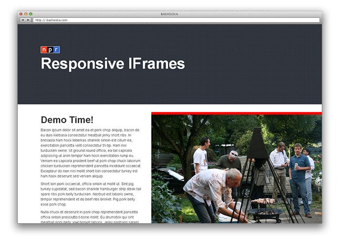 iframes + responsive design == awesome apis | by Dion Almaer | Ben and Dion | Medium