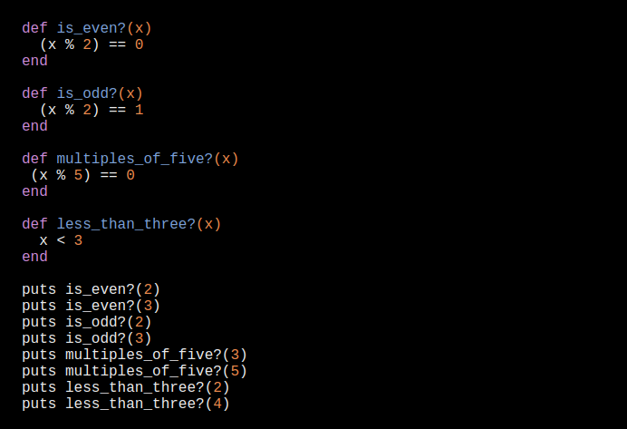 Understanding Boolean Methods In Ruby Using Examples By Data Girl 6029