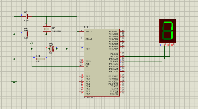 INTERFACING 7-SEGMENT DISPLAY WITH AT89C51 MICROCONTROLLER | by ...