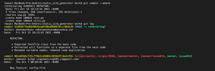 Refactoring & Working with Git Rebase | by Andrei Batomunkuev | Medium