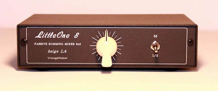 Custom 4 to 24 input channel Passive Studio Summing Mixer direct from ...
