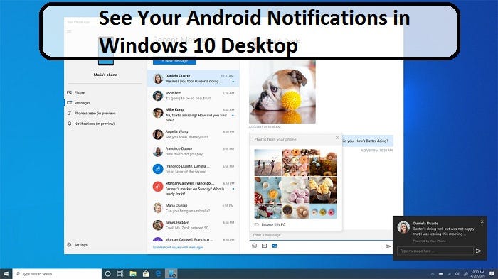 See Your Android Notifications in Windows 10 Desktop | by Norajohnson ...