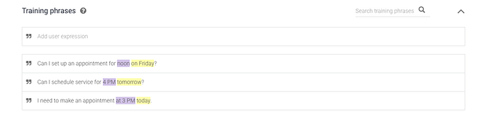 Create an intent with parameters. We now need an intent that can ...