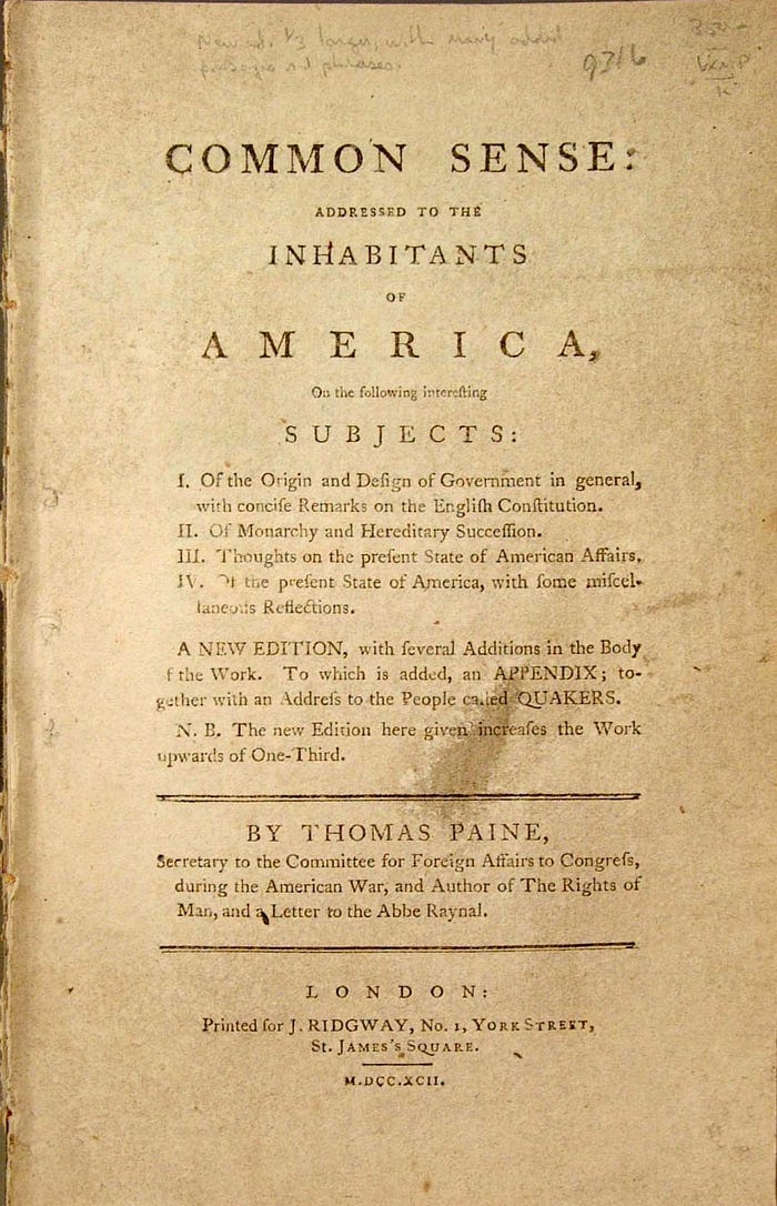 Common Sense Significant Pamphlet For America By Yunita Dian S Medium