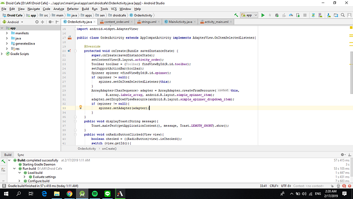 User Interface.. A. Make the new project named droid… | by Alfi Syahri ...