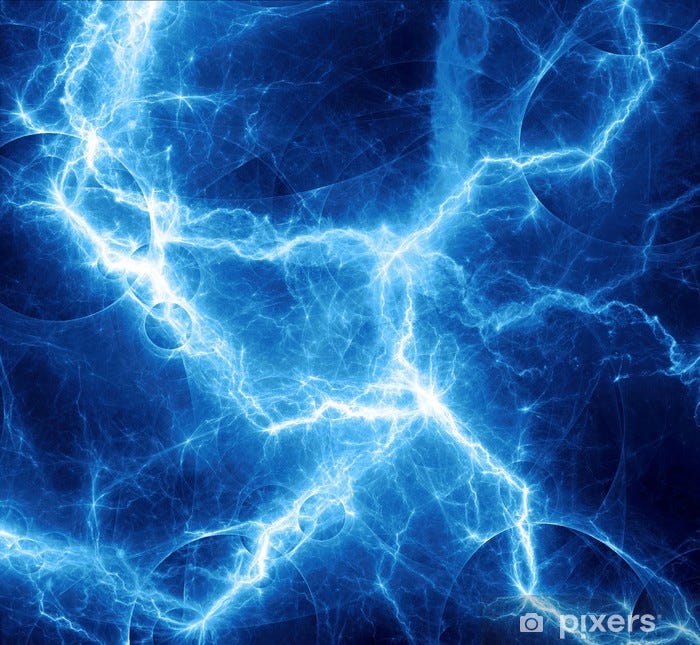 Blue Fire. Shades move through space. Lights dance… | by Dmitriy Kim ...