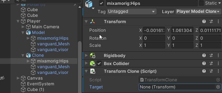 Multiple Recursive Portals and AI In Unity Part 6: Object cloning | by Lim Ding Wen | Medium