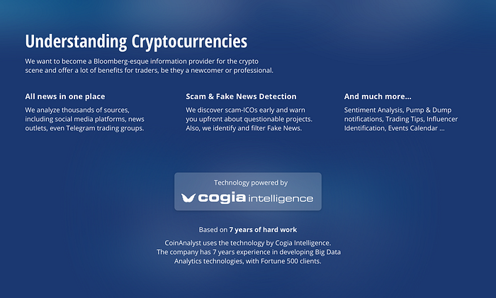 CoinAnalyst — The New, Innovative Information Platform for Crypto Assets | by CoinAnalyst ...