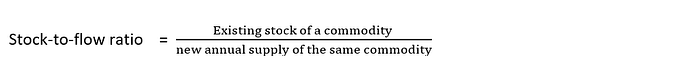 The importance of stock-to-flow ratio | by Sam Ikkurty | Medium