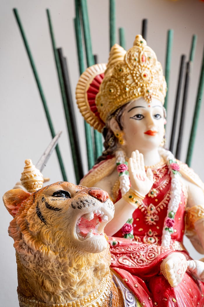 Durga’s Tiger: A Goddess and Her Cat | by Alison Zak | Medium