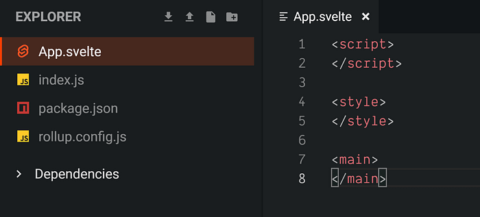Svelte framework template structure | by Indunil Udayalal | Medium
