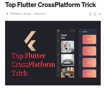 Geek Out Your GitHub Profile For Flutter Devs | by Fred Grott | Geek Culture | Medium