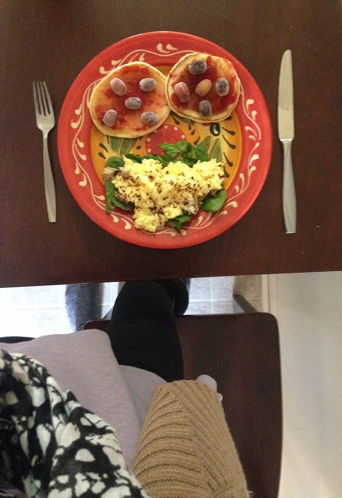 Sunday Brunch. Eggs and Pancakes | by Samantha Carol | Medium
