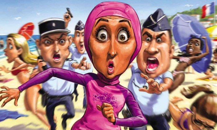 Diving Deeper in the Burkini Ban: | by Michelle Diaz | Medium