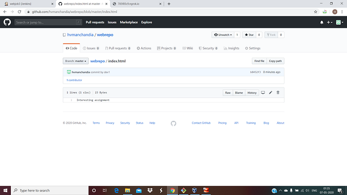 Deployment using jenkins. Task Description- | by Hemakshi Manchandia ...