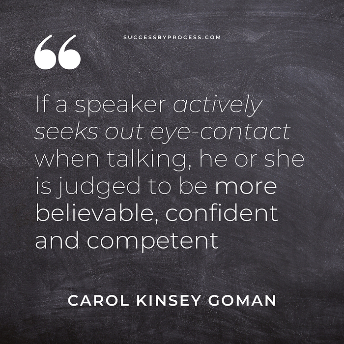 Eye-contact cheat-sheet (infographic) — three quick tips to improve ...