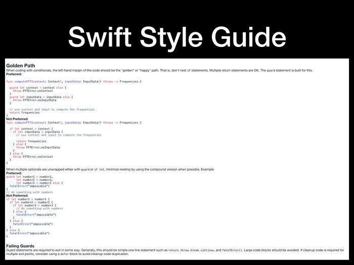 iOS Best Practices. Part 2: Swift Code Style | by Maxim Vialyx | Medium