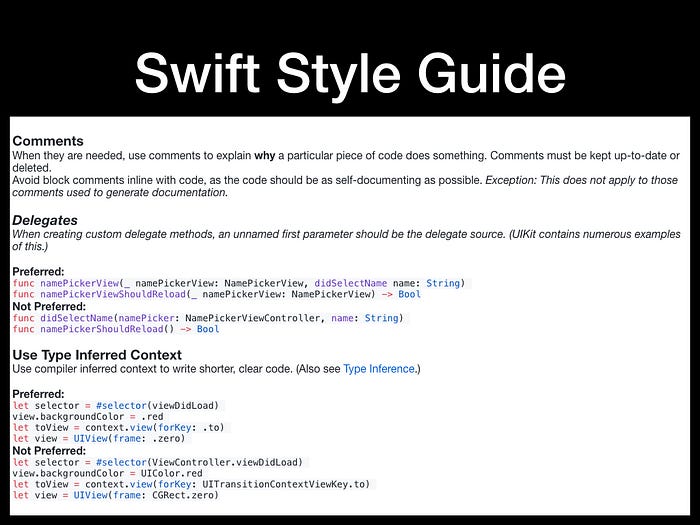 iOS Best Practices. Part 2: Swift Code Style | by Maxim Vialyx | Medium