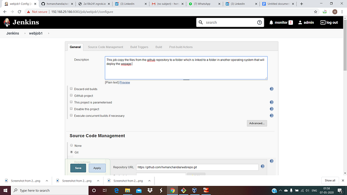 Deployment using jenkins. Task Description- | by Hemakshi Manchandia ...
