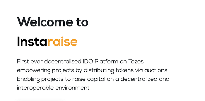 Instaraise launches IDO Platform for the Tezos ecosystem | by ...
