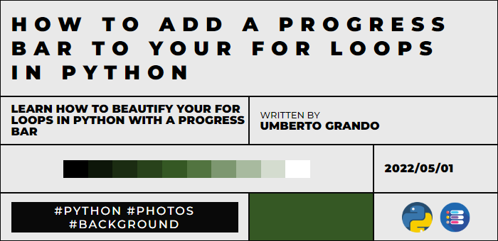 How to Add a Progress Bar to Your 'for' Loops in Python | Python in ...