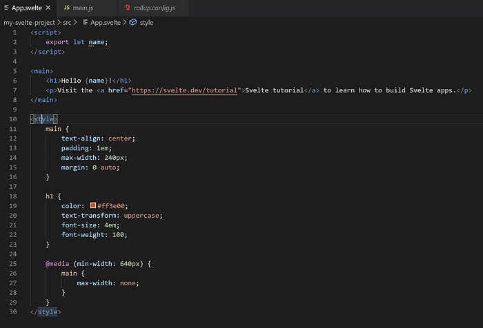 Svelte framework template structure | by Indunil Udayalal | Medium