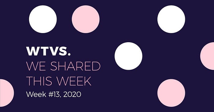 WTVS. We Shared This Week: #13. We share a pretty serious amount of ...