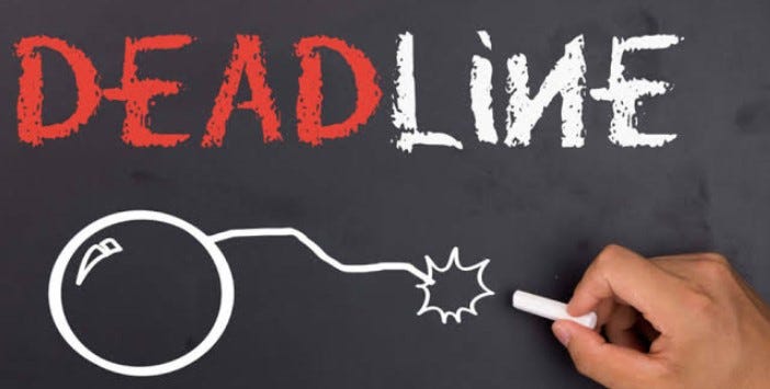 Dumb Little Writing Tricks That Work: Set a Deadline | by Scott Myers ...