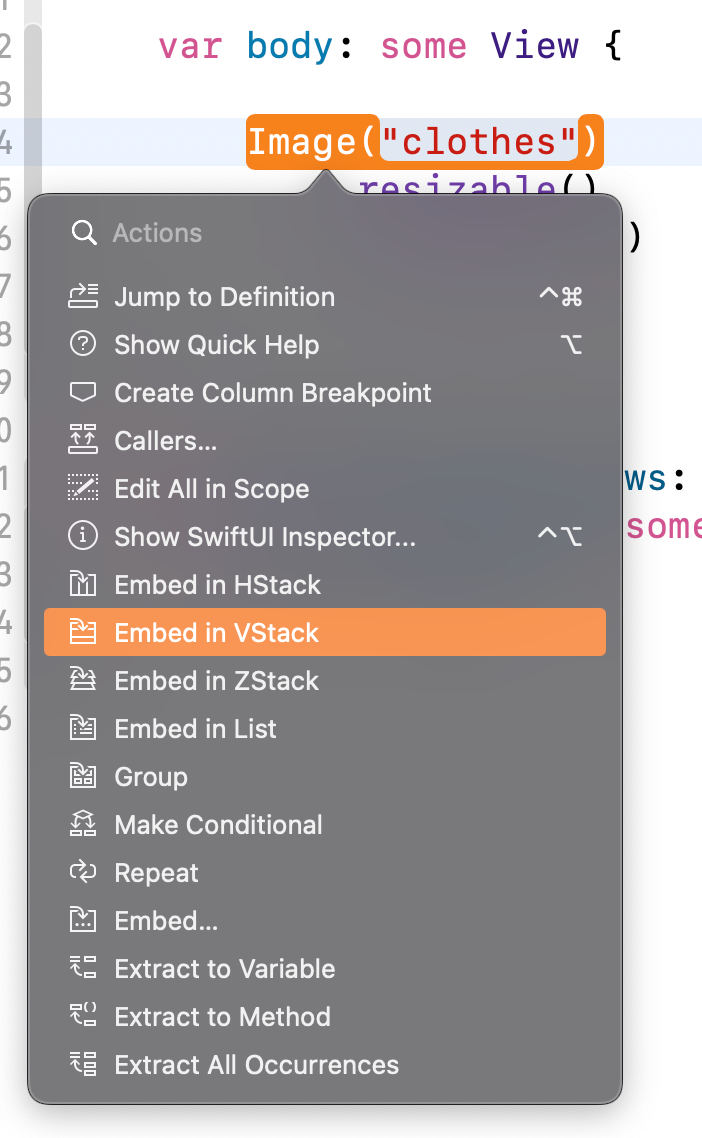 Code Actions 選單沒有顯示 UI 相關的選項 ? 請打開 Canvas - 彼得潘的 Swift iOS App 開發問題解答集 - Medium