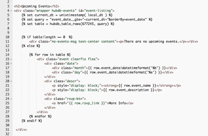 Creating Event Listings Using Hubdb By Evan Futterman Smartbug Media Medium 