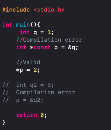 const int*, const int * const, and int *const arasındaki farklar | by ...