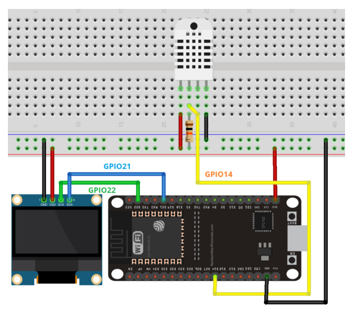 Menampilkan Hasil Sensor Dht11 Dengan Display Yang Terhubung Dengan