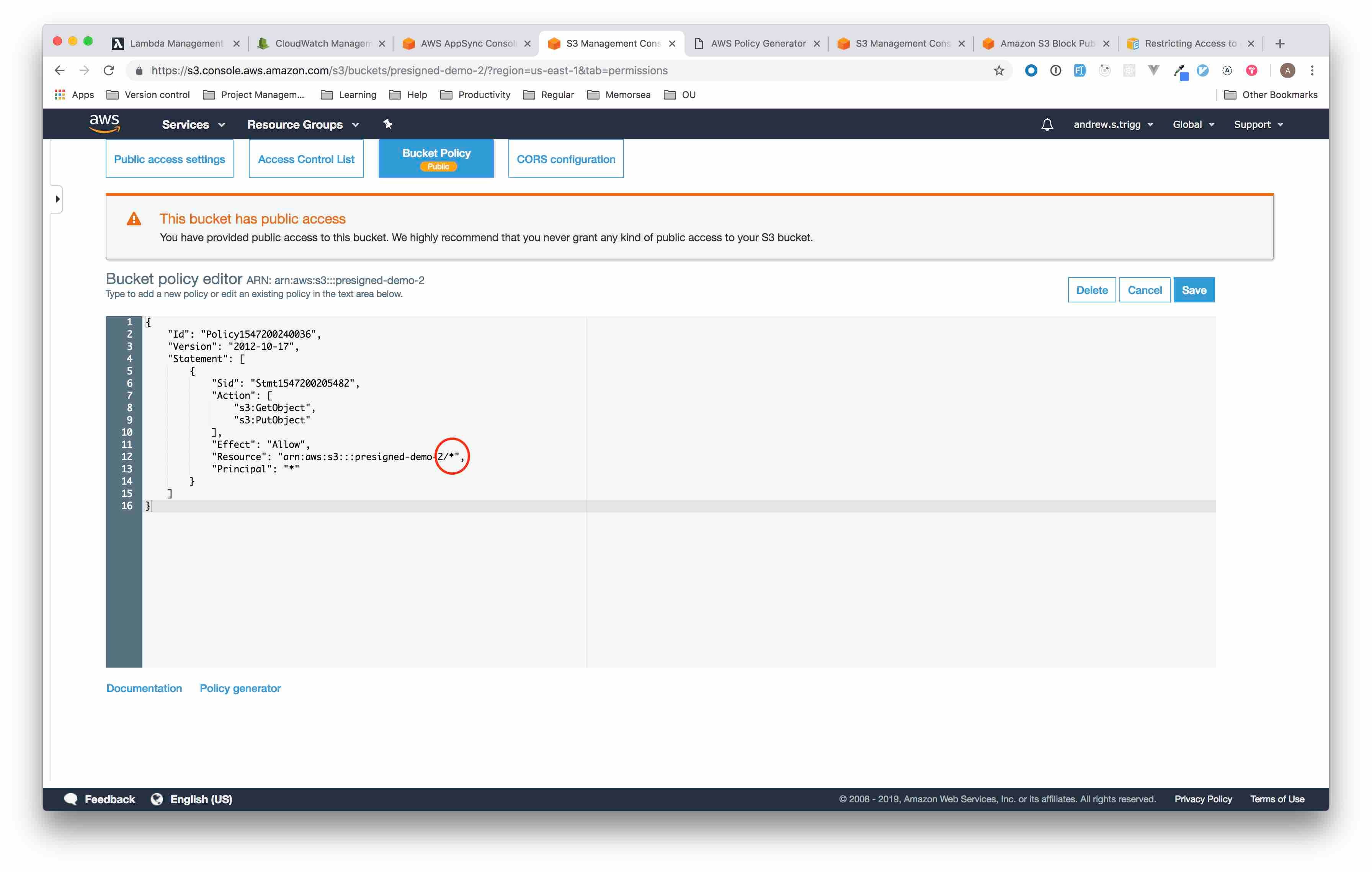 Using AWS lambda to generate presigned URLs | by Andrew Trigg | Medium