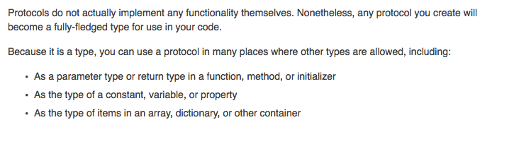 Protocols and Delegates in Swift (3.0): | by Erica Gutierrez | Medium