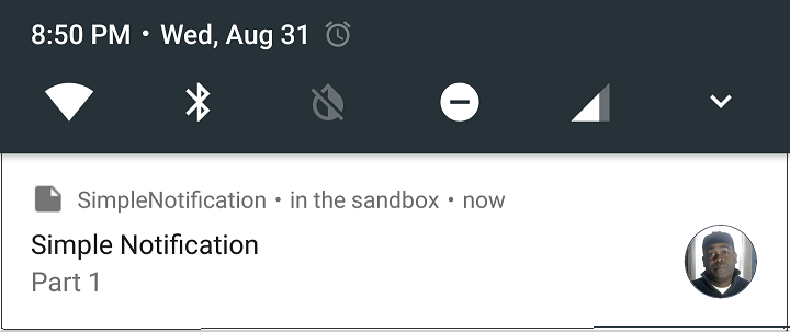Android Notification: Part 1. Simple Notification | by Brian Batchelor | Medium